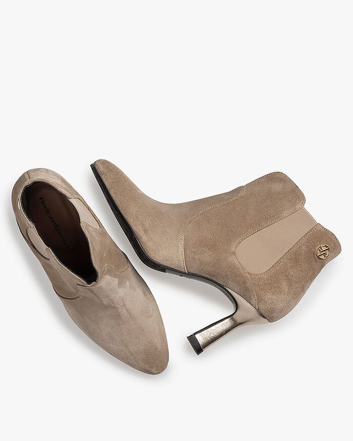 Enkellaarsjes dames Saxi 01.10 Naturel | Floris van Bommel Official