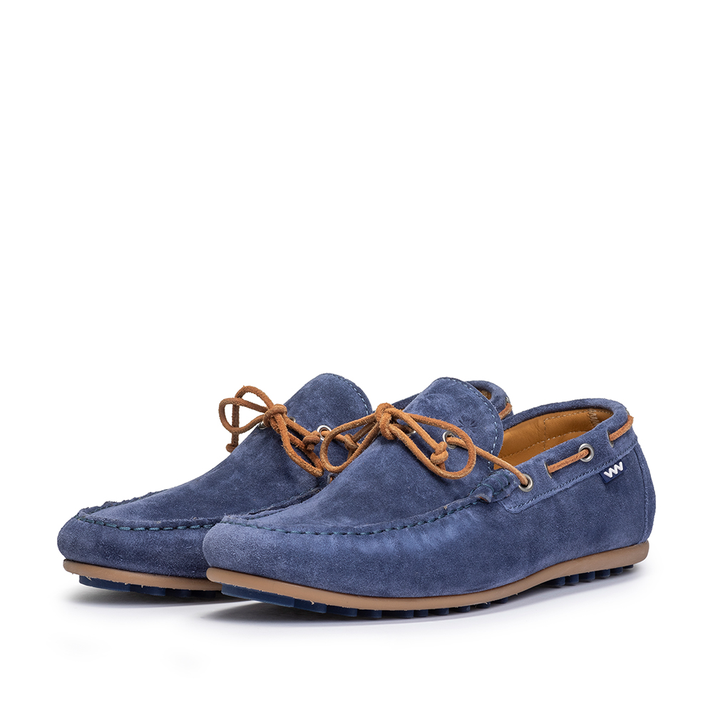 Mocassins heren Stevi 01.25 Blauw | Floris van Bommel Official
